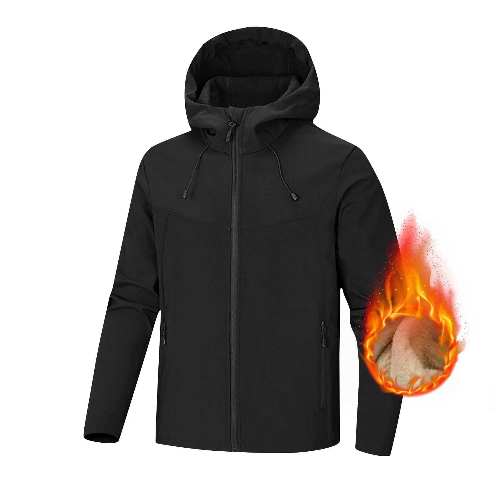 Timoontee Men's Cold Weather Coats Fall Winter Fleece Lined Warm ...