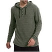 Timoontee Men's 1/4 Button Casual Sweater Loose Long Sleeve Stand Up ...