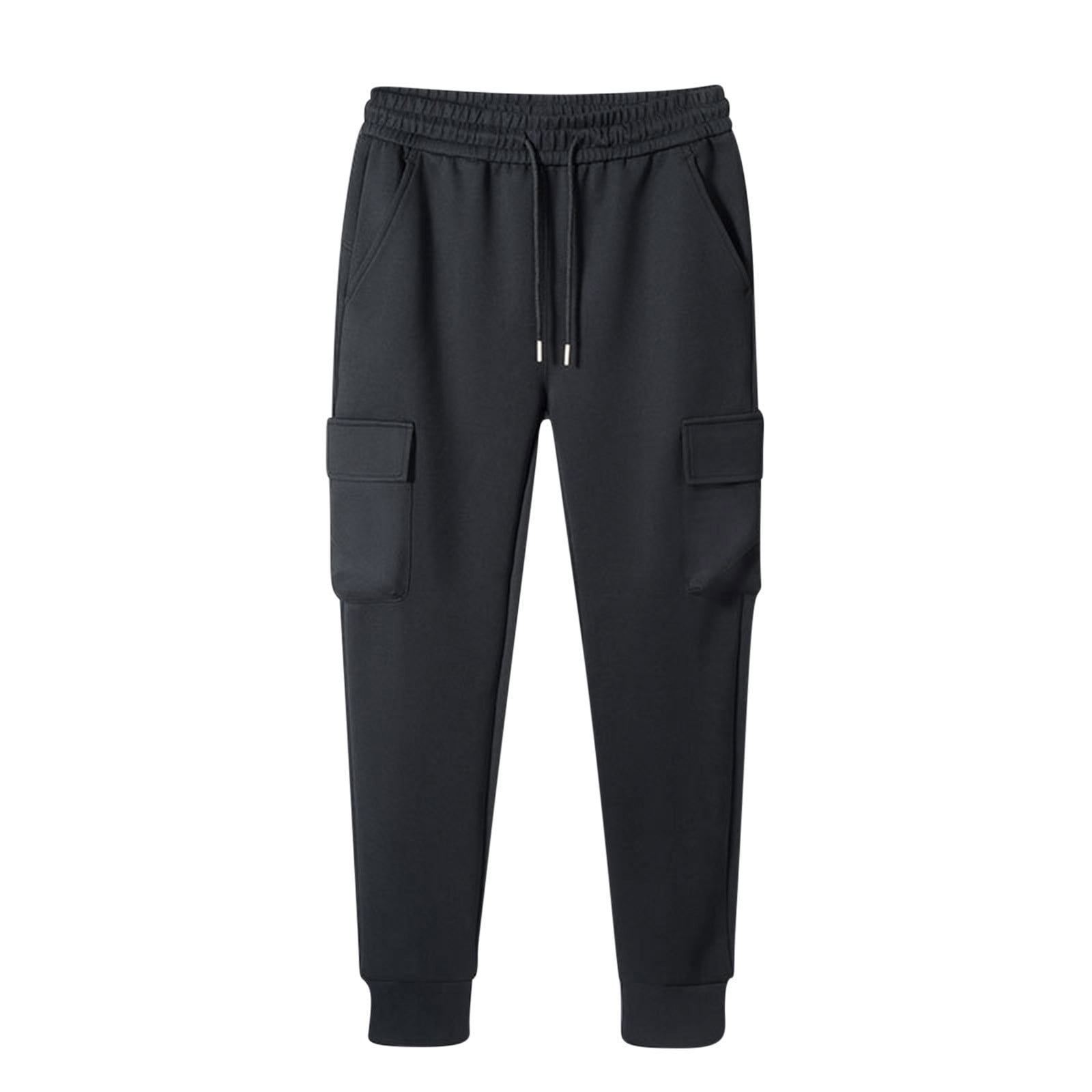 Timoontee Pull On Pants Straight Leg Lightweight Workwear Drawstring ...