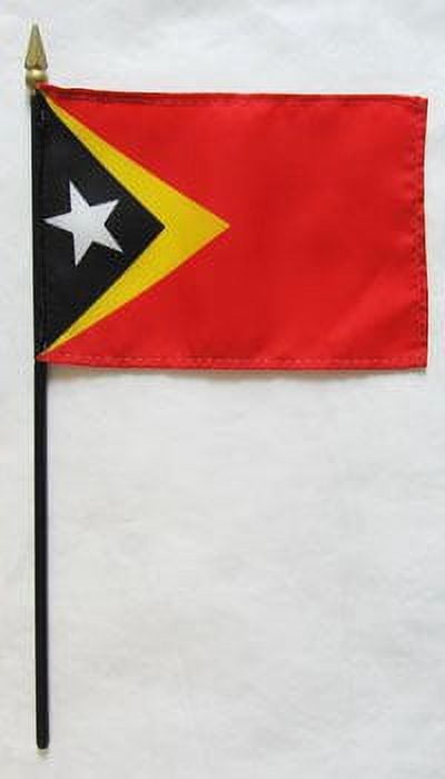 Timor-Leste (East Timor) - 4"X6" Stick Flag - Walmart.com