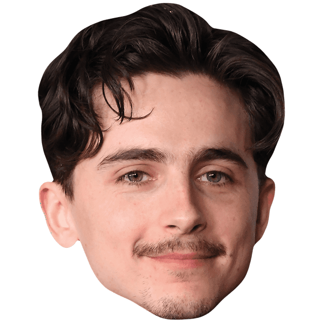 Timothée Chalamet (Moustache) Big Head. Larger than life mask ...