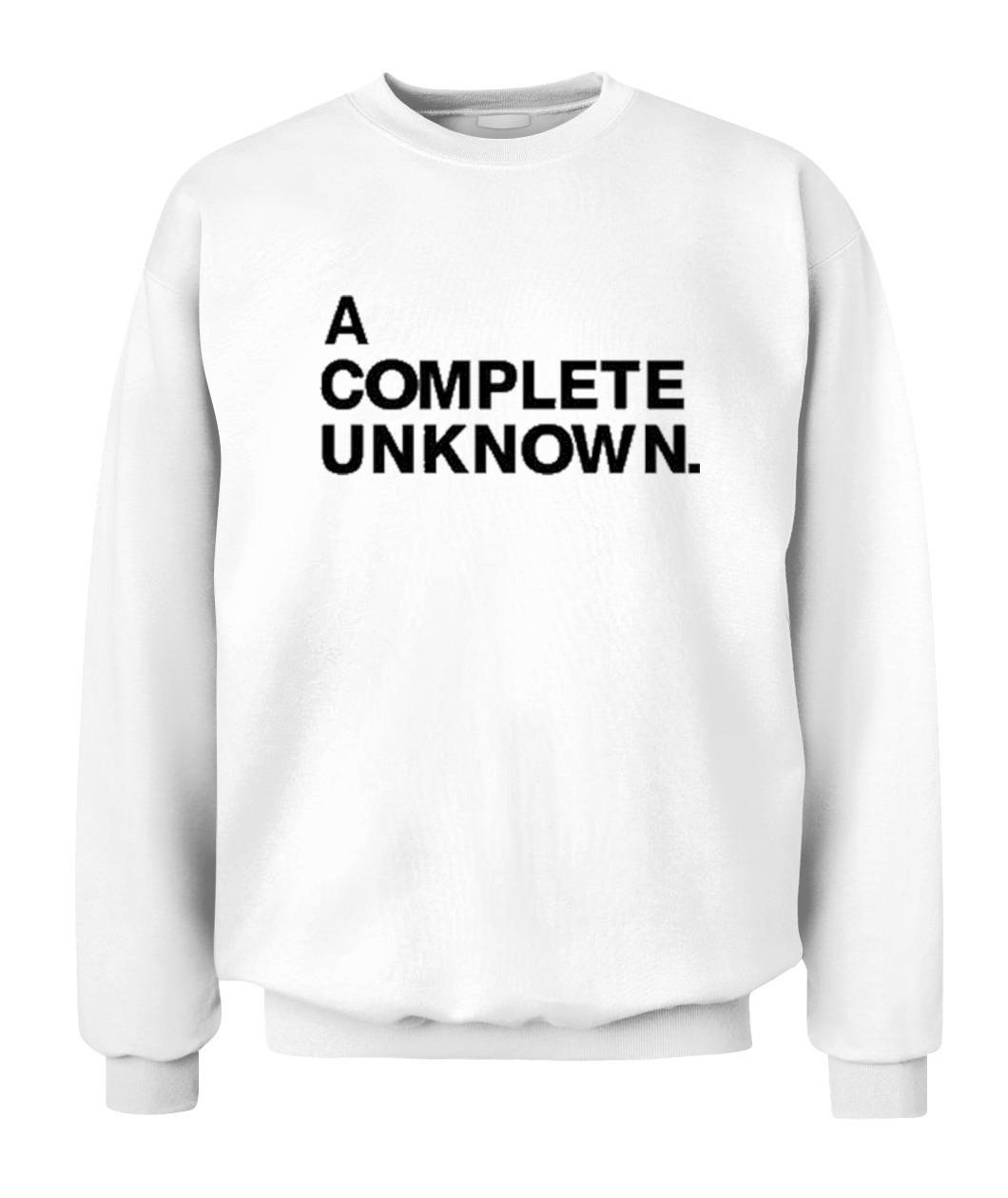 Timothée Chalamet Wearing A Complete Unknown Shirt Crewneck Sweatshirt ...