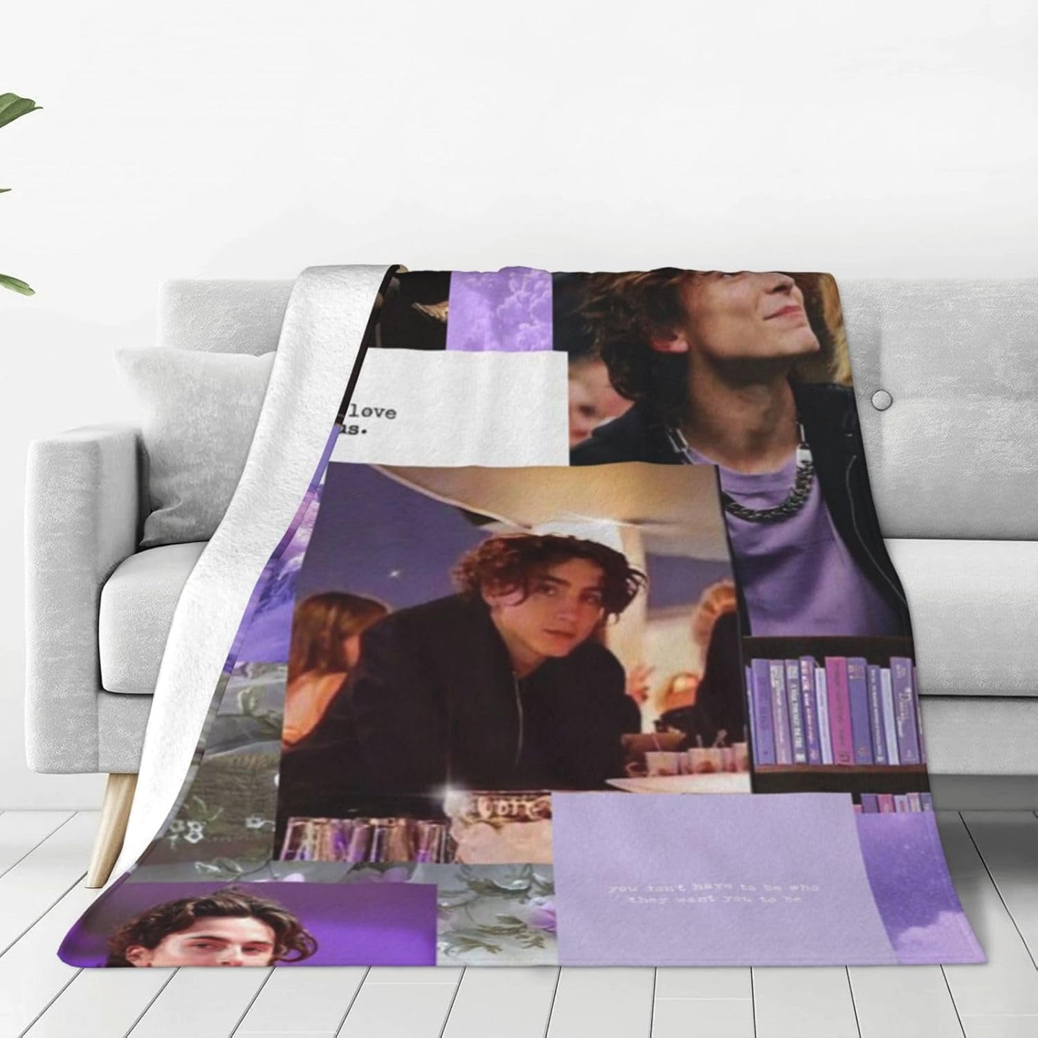 Timothee Actor Chalamet Throw Blanket Ultra-Soft Micro Fleece Blanket ...