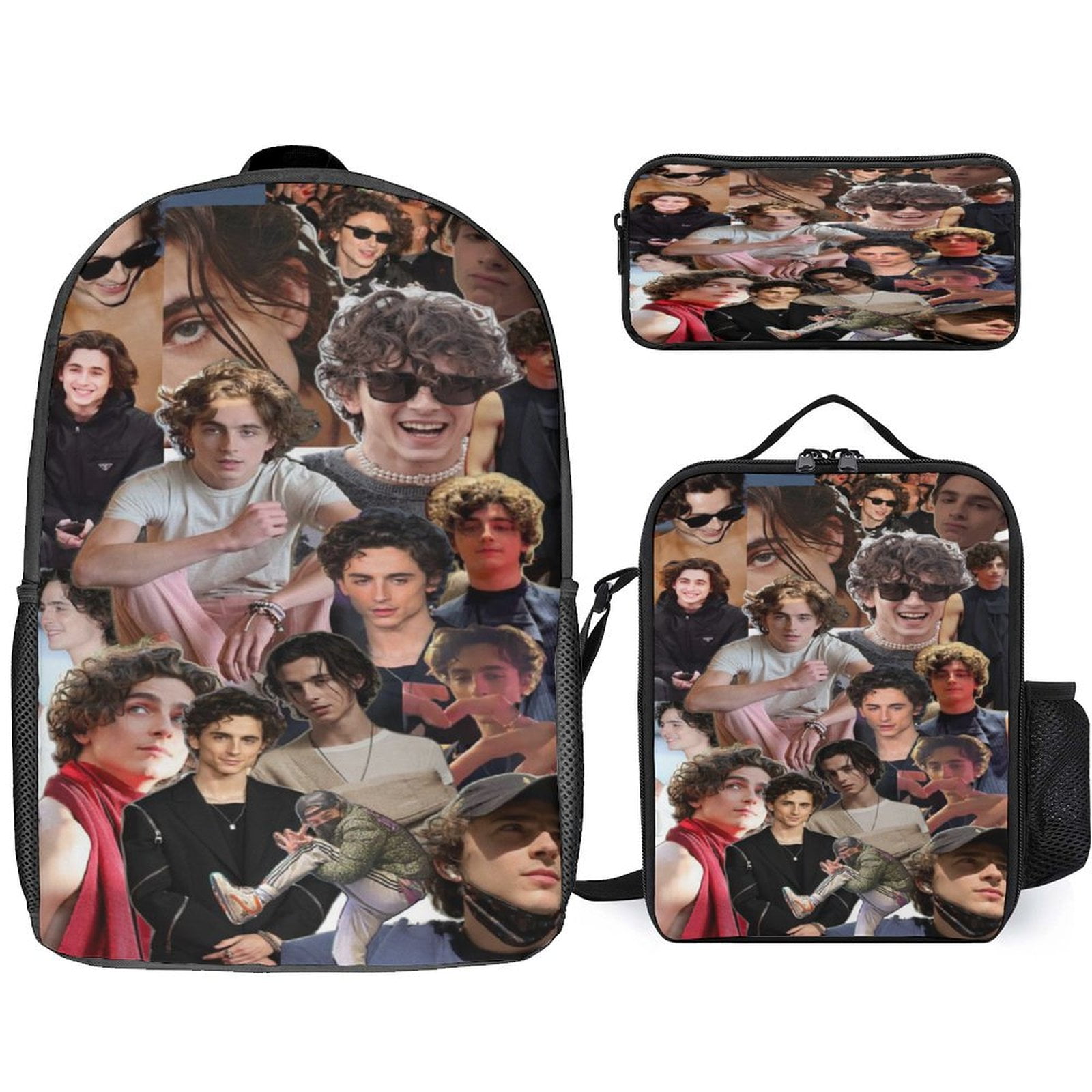 Timothee Chala-me Backpack 3PCS Backpack Set Lunch Box and Pencil Case ...