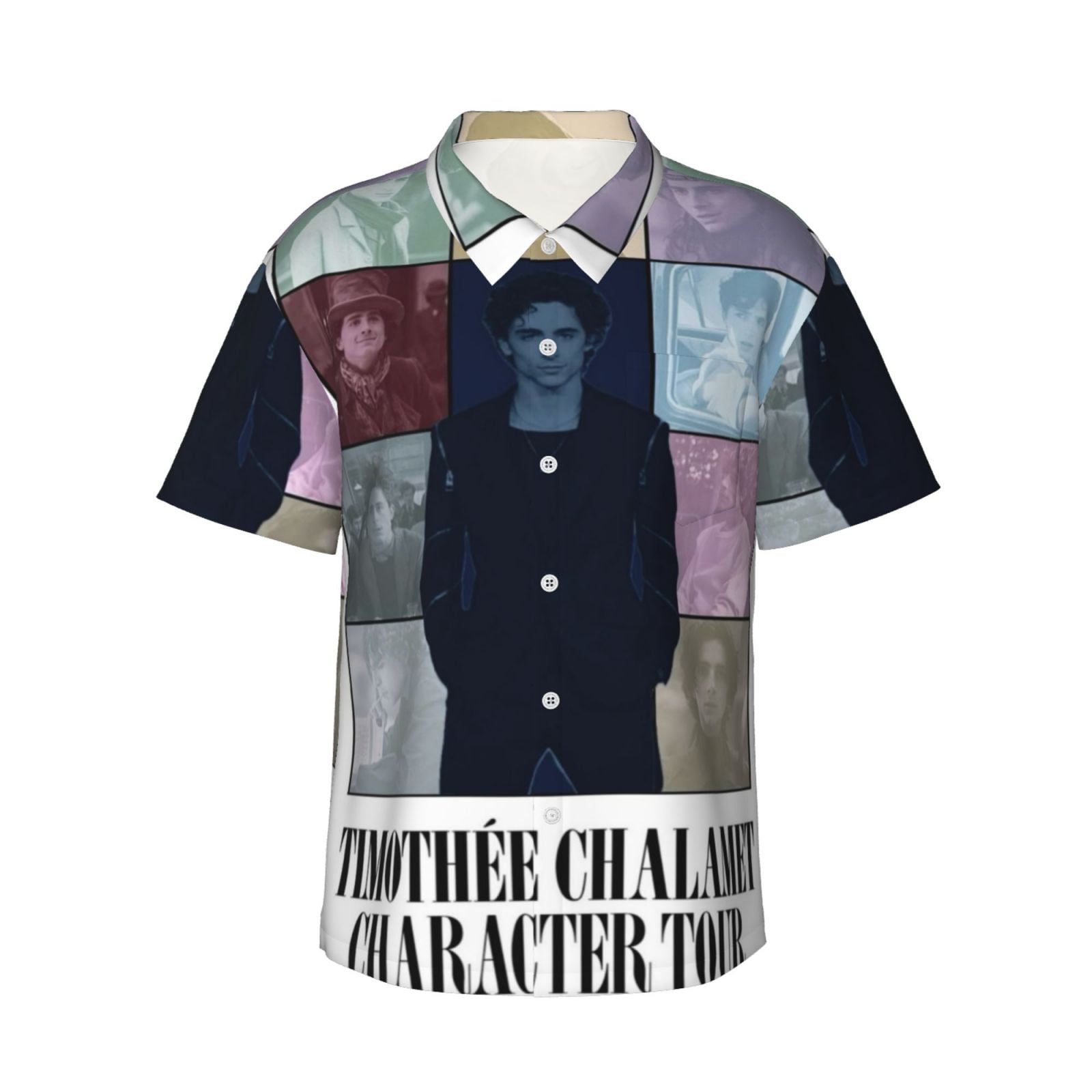 Timothee Chala-me Hawaiian Shirt for Men Cartoon Printed Beach Shirts ...