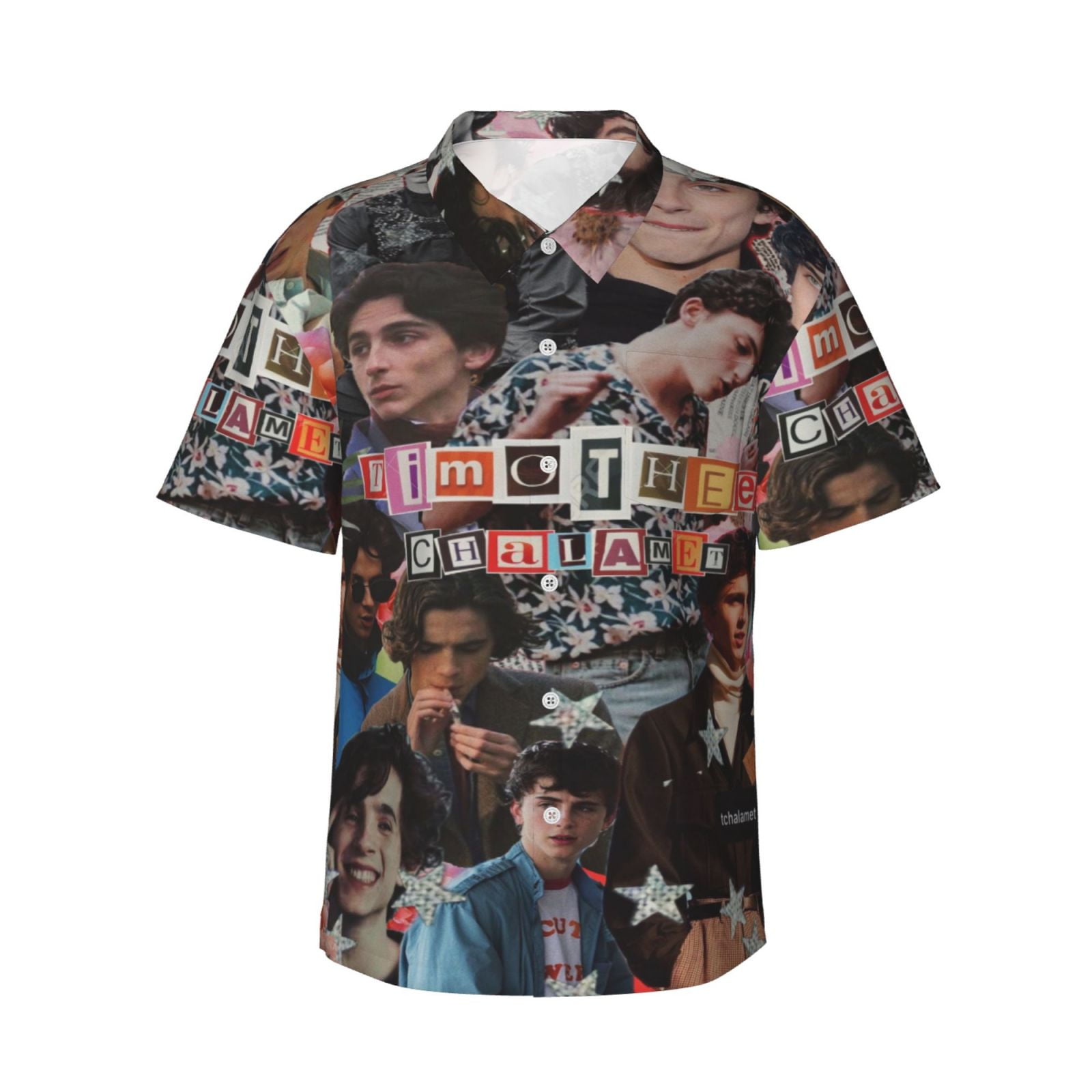 Timothee Chala-me Hawaiian Shirt for Men Cartoon Printed Beach Shirts ...