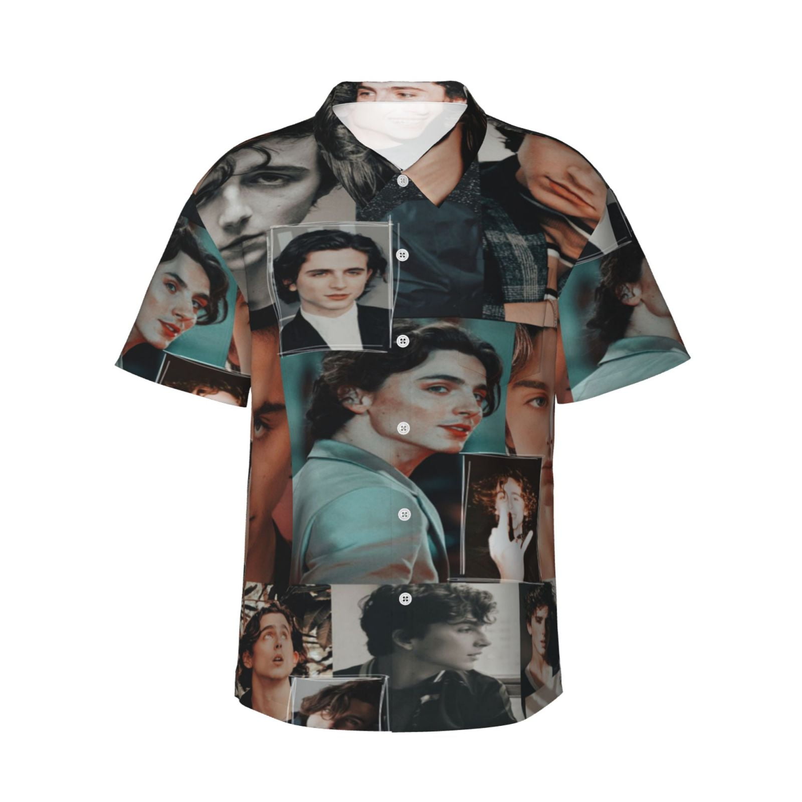 Timothee Chala-me Hawaiian Shirt for Men Cartoon Printed Beach Shirts ...