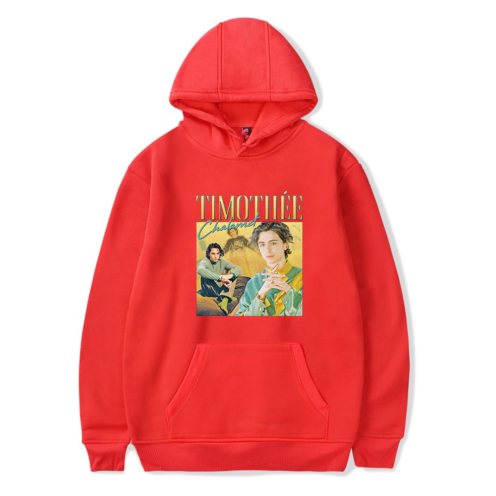 Timothee Chalamet Varsity Hoodie Long Sleeve Man/Woman Pullover ...