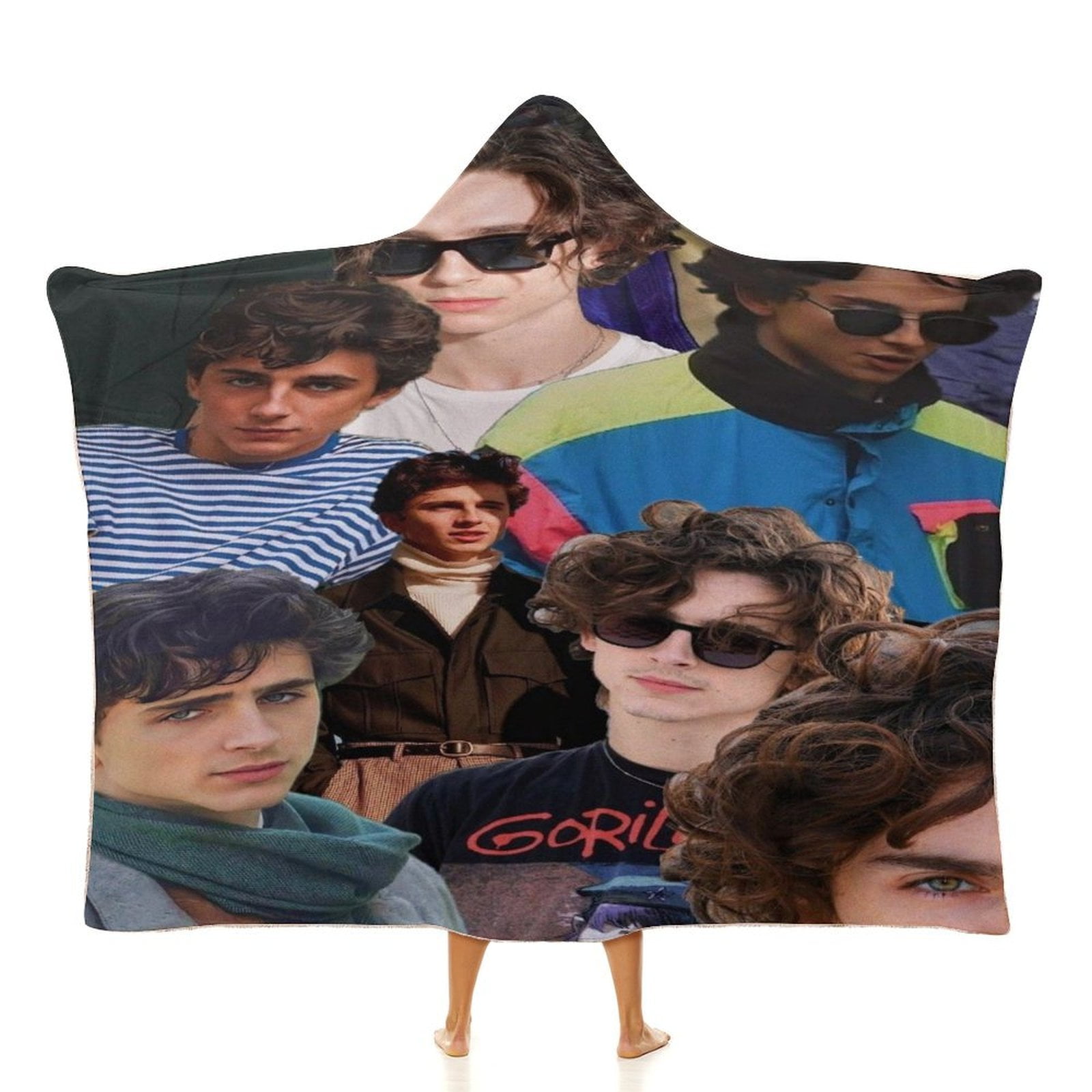 Timothee Chala-me Wearable Blanket Hoodie Throw Blanket Robe Cloak ...