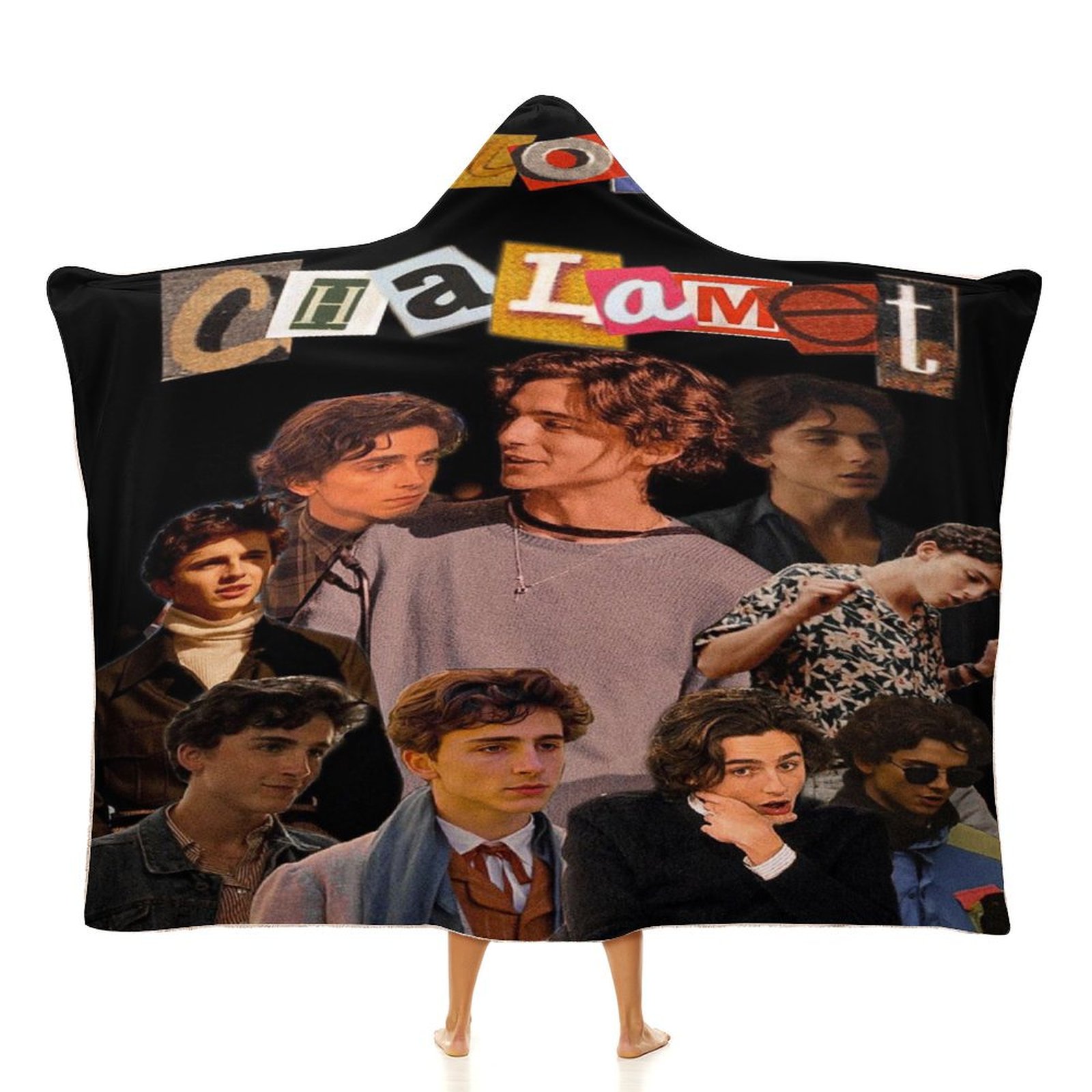 Timothee Chala-me Wearable Blanket Hoodie Throw Blanket Robe Cloak ...
