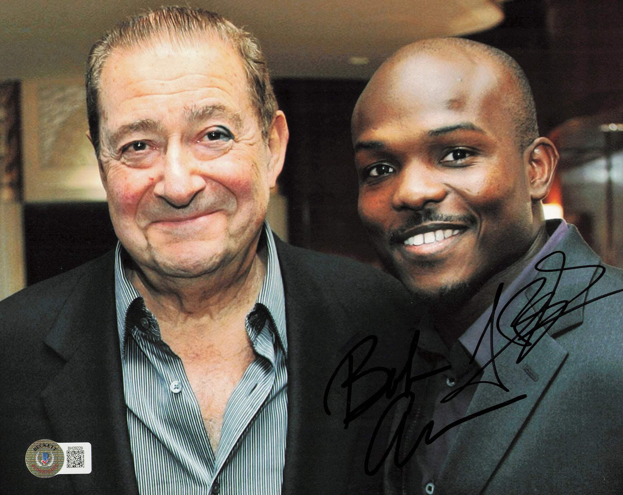 Timothy Bradley Bob Arum Autographed 8x10 Photo Beckett BAS QR #BH29229 ...