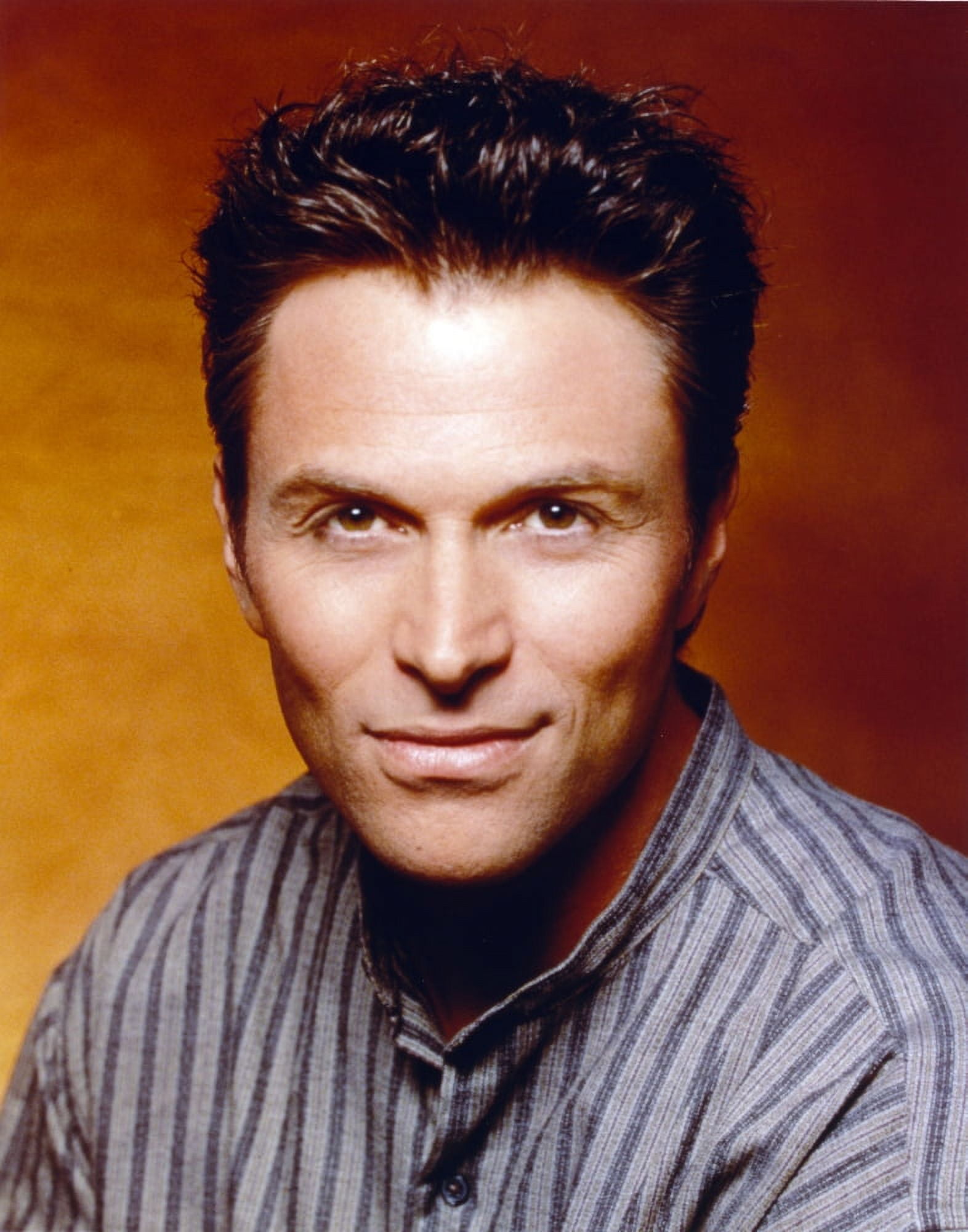 Timothy Daly Portrait in Gray Stripes Polo Photo Print (24 x 30 ...