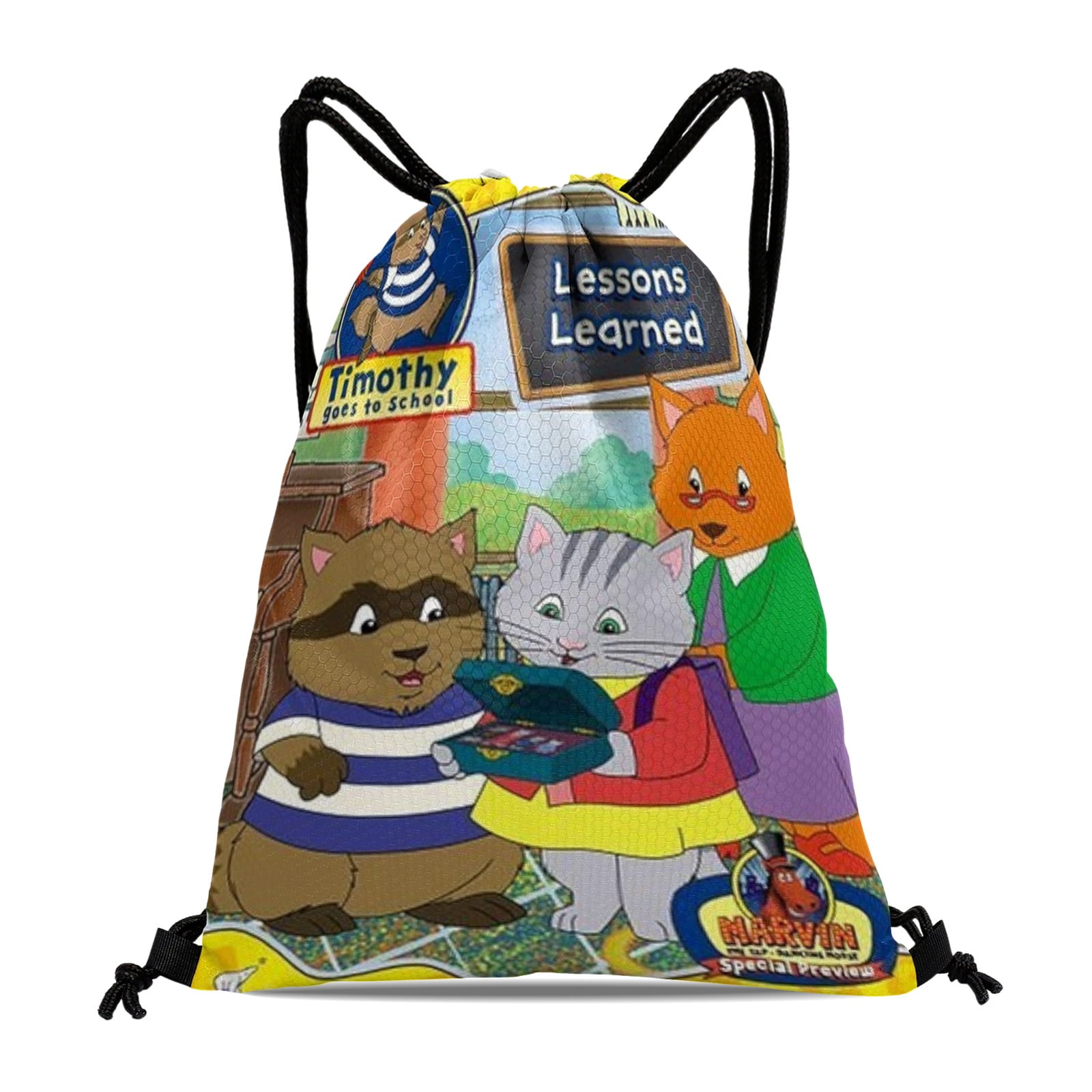 Timothy Goes to School Drawstring Backpack Bag Party Favors Goodies ...