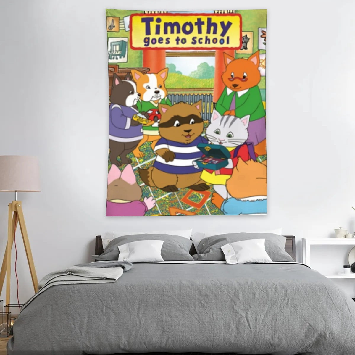 Timothy Goes to School Tapestry Gift Wall Hanging Backdrop for Room ...