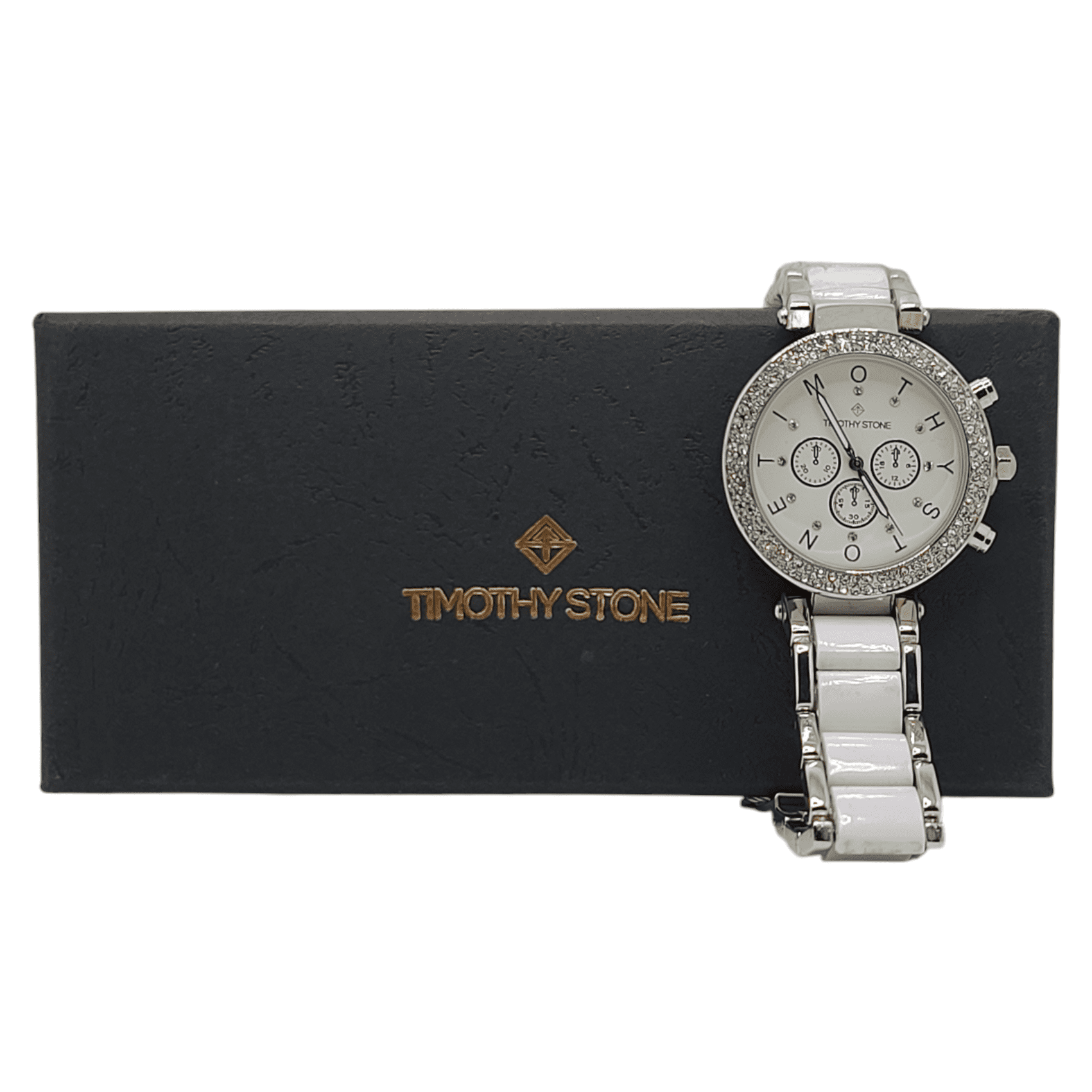 Timothy Stone Desire Bicolor Silver-Tone & White Watch - Walmart.com