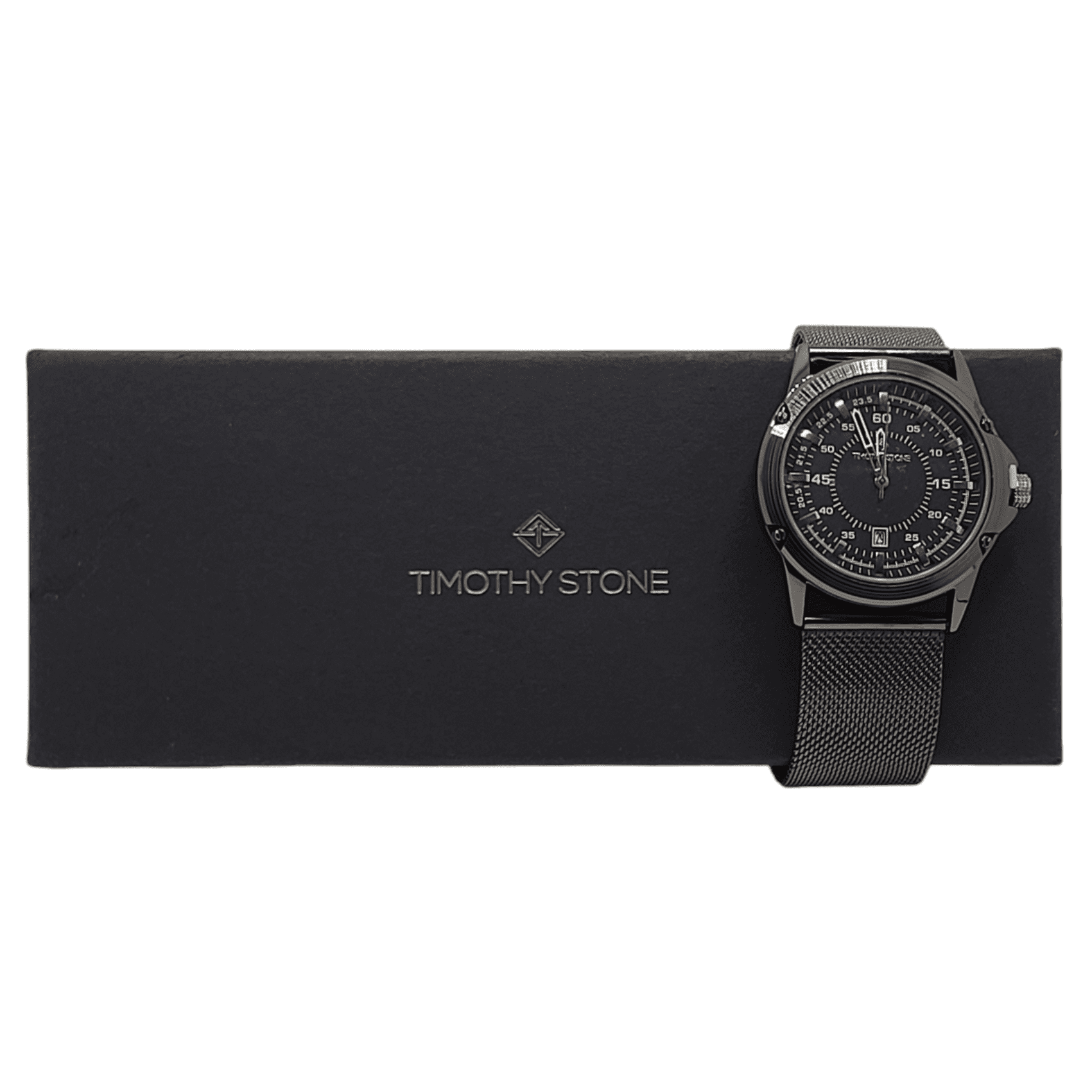 Timothy Stone Norse Polished Black Watch - Walmart.com