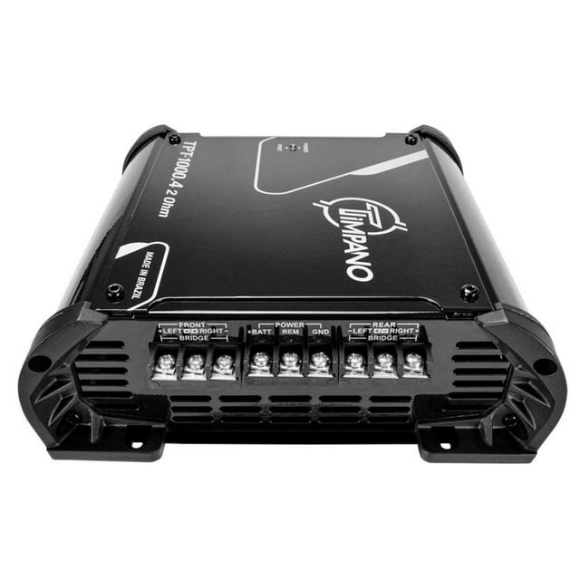Timpano TPT1000.4 4 Channel 1000W 2 Ohm Class D Vehicle Audio Amplifier ...