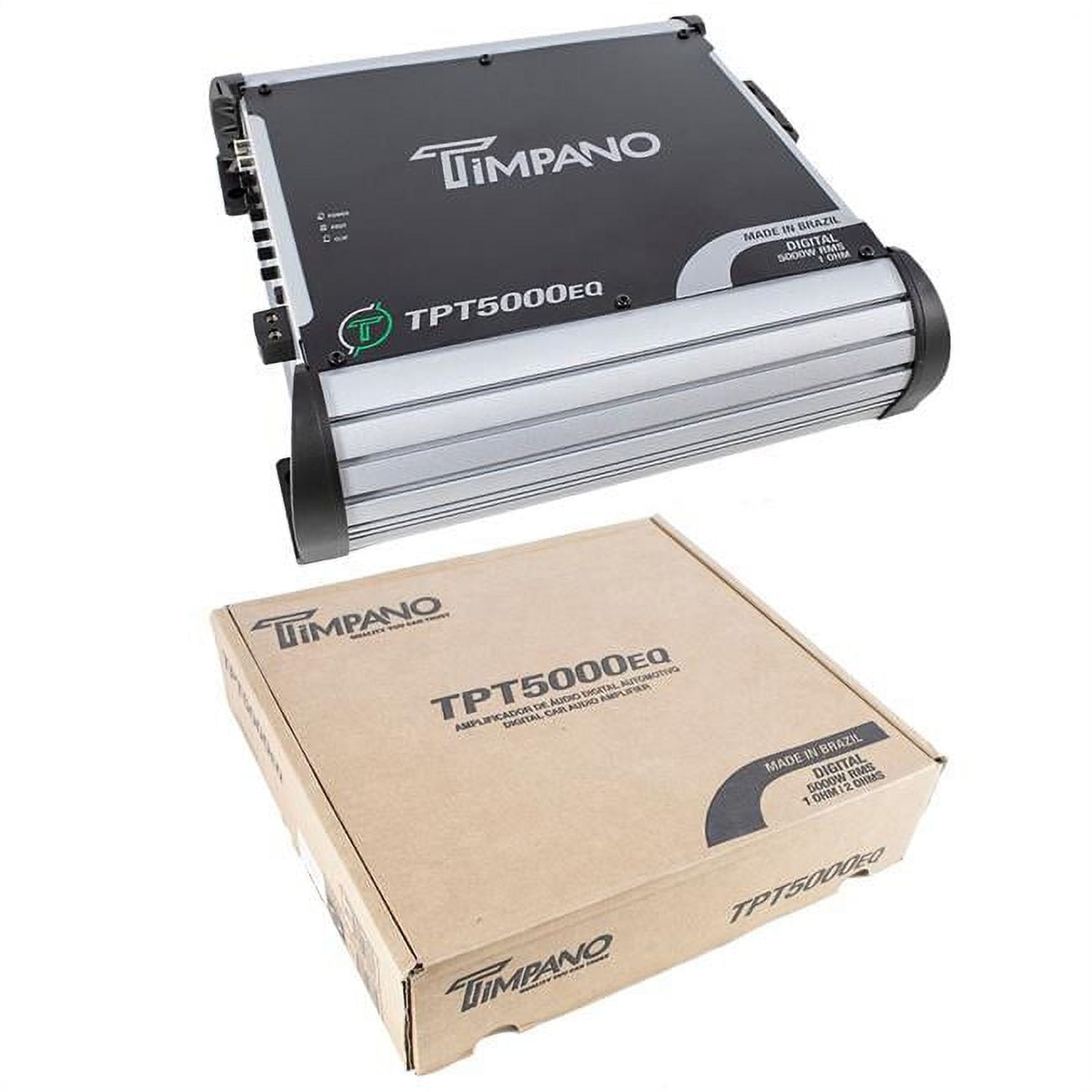 Timpano TPT-5000EQ 1 OHM 5000W 1-CH / Monoblock Full Range Class-D Car ...