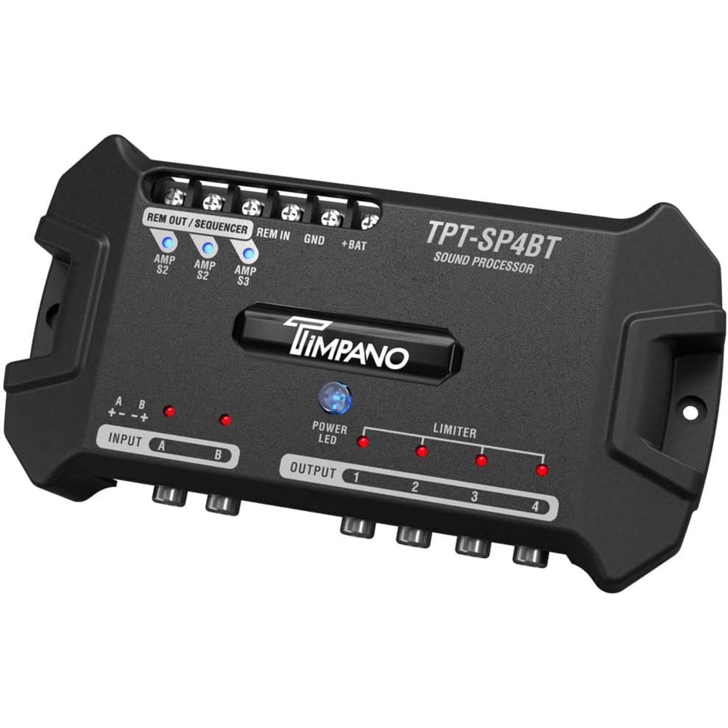 Timpano TPT-SP4BT Bluetooth DSP 4 Output Channel- Full Digital Signal DSP Car Audio Processor ...