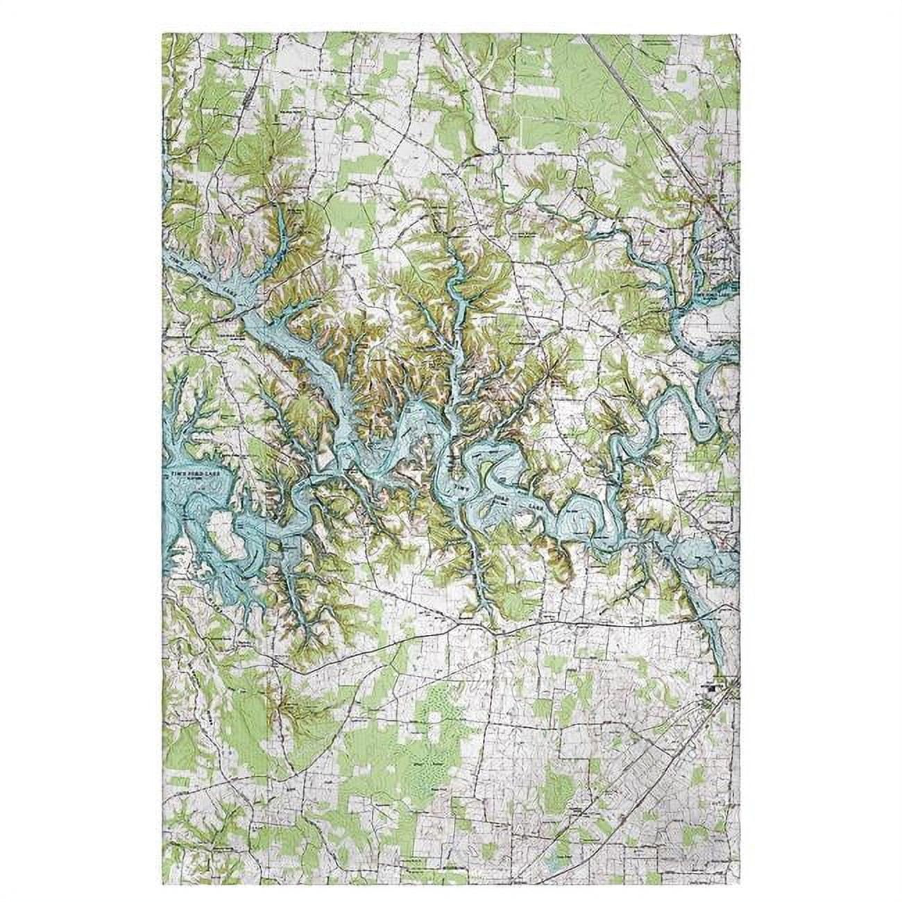 Tims Ford Lake, TN Nautical Map Guest Towel - Walmart.com