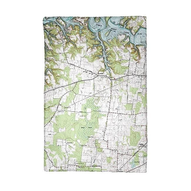 Tims Ford Lake, TN Nautical Map Kitchen Towel - Walmart.com