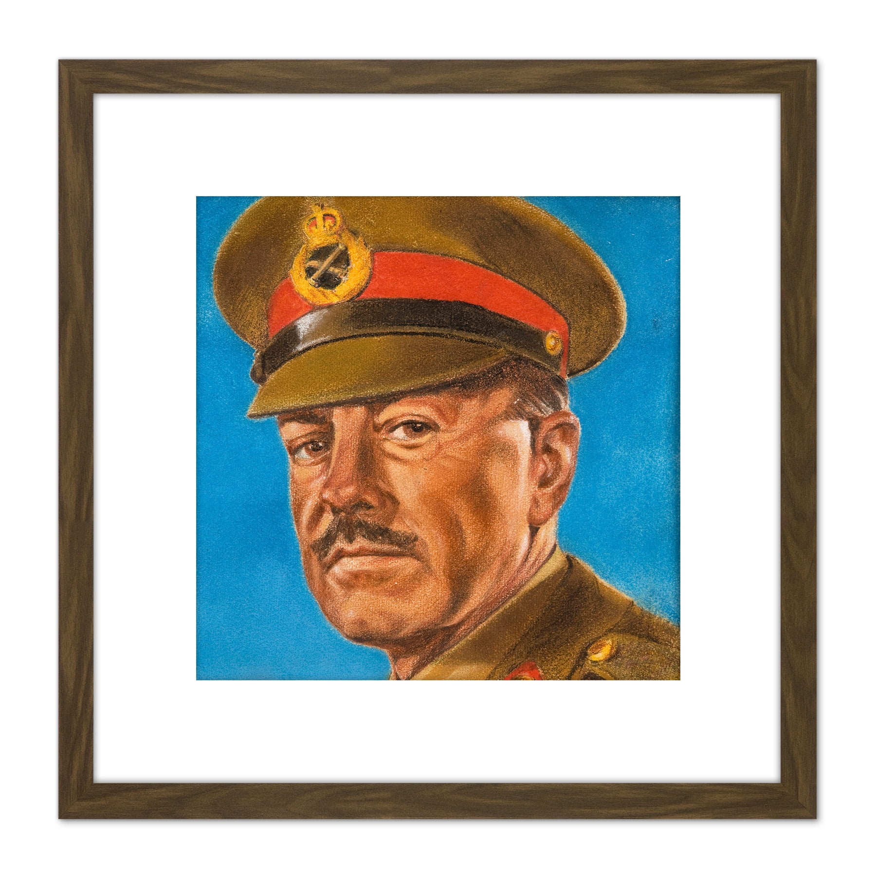 Timym Portrait British General Harold Alexander Painting 8X8 Inch ...