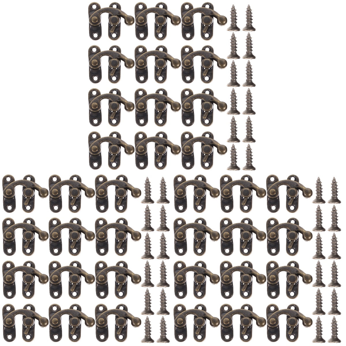 Tin Box Buckle 120 Pcs Drawer Hasp Latch Decor Kitchen Cabinet Vintage ...