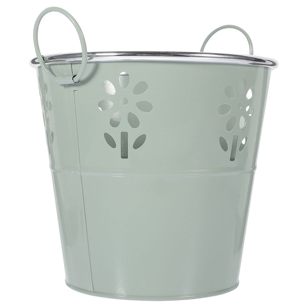 Tin Bucket Storage Basket Universal Drawers Multi-function Baskets Sky ...