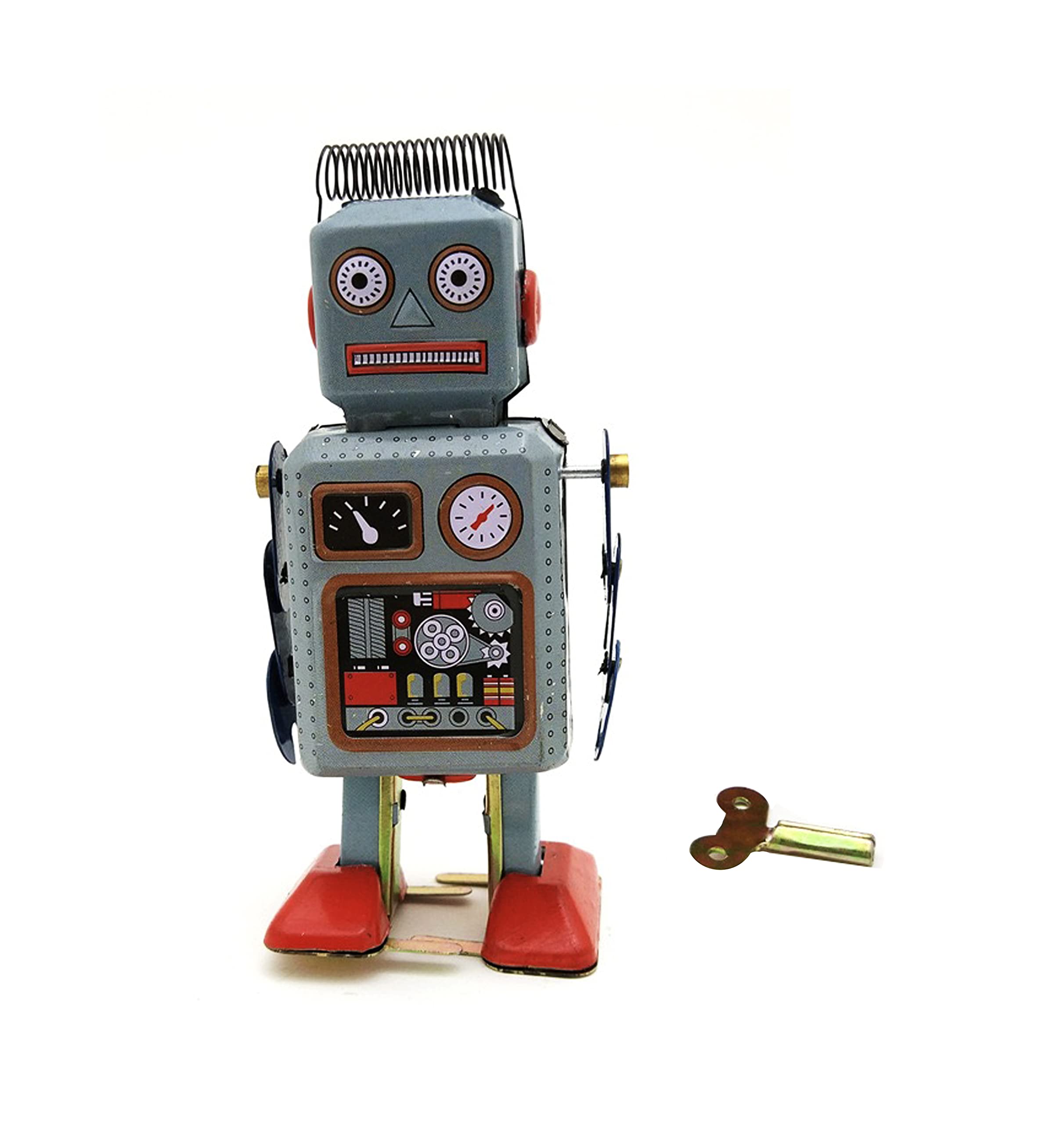 Tin Craft Toys Nostalgic Wind-Up Worker Robot, Retro Personalized ...