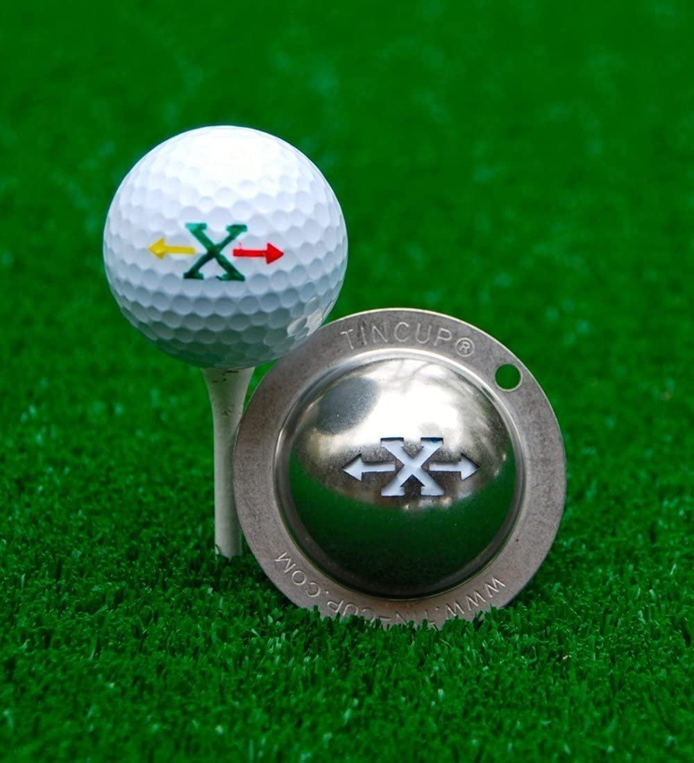 Tin Cup Alpha Players Cup A Golf Ball Custom Marker Alignment Tool (X ...