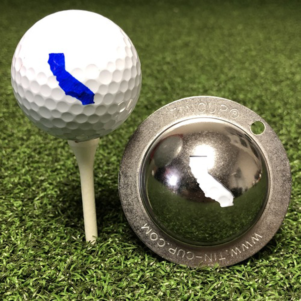 Tin Cup Golf Ball Custom Marker Alignment Tool (California) - Walmart.com