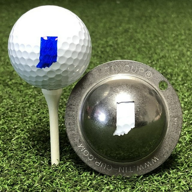Tin Cup Golf Ball Custom Marker Alignment Tool (Indiana) - Walmart.com