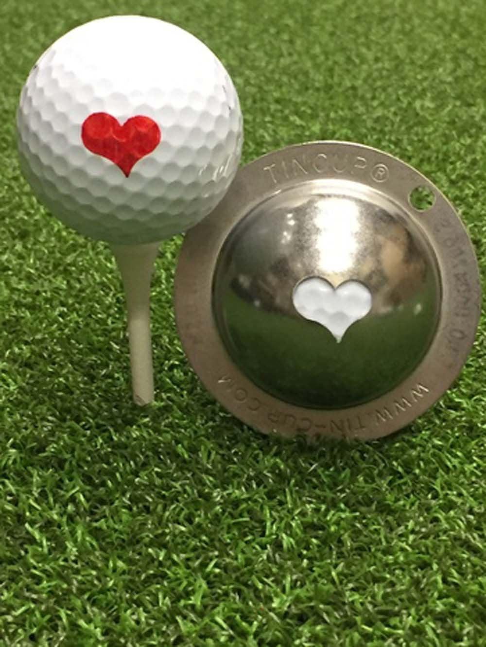Tin Cup Golf Ball Custom Marker Alignment Tool (Kiss Me) - Walmart.com