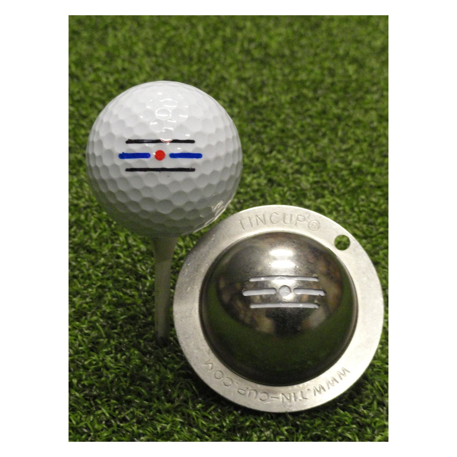 Tin Cup Golf Ball Custom Marker Alignment Tool (Route 66) - Walmart ...