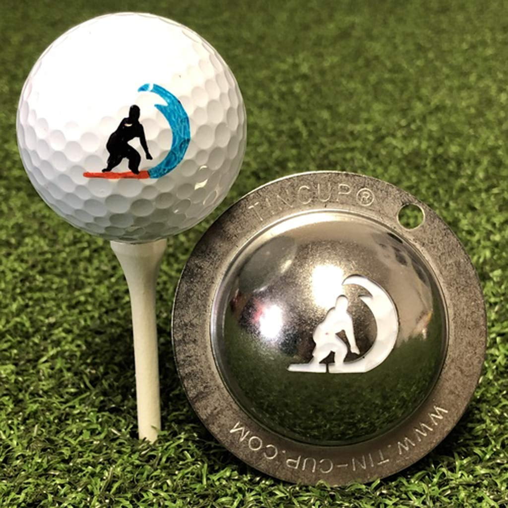 Tin Cup Golf Ball Custom Marker Alignment Tool (Surf's Up) - Walmart.com