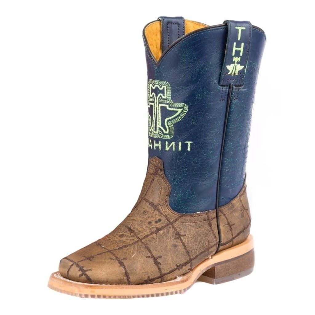 Tin Haul Western Boots Boys Barbed Wire All Beef 14-018-0007-0713 BR ...