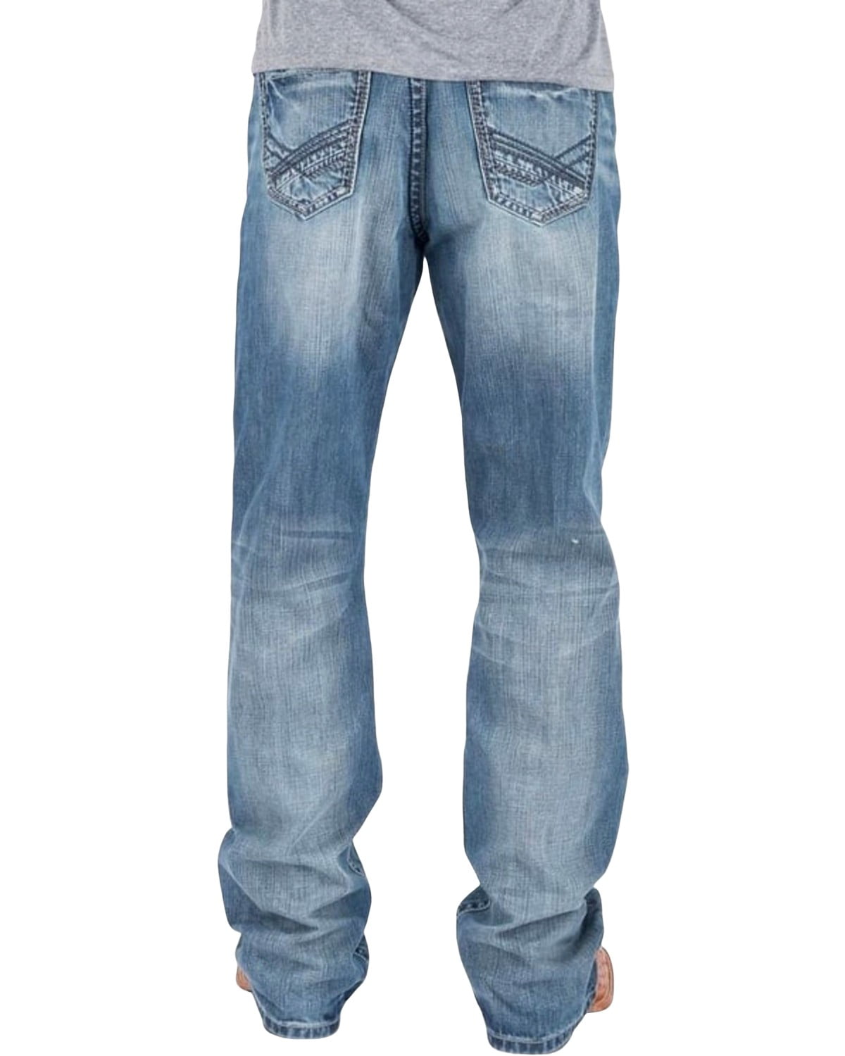 Tin Haul Men's Regular Joe Fit Light Wash Bootcut Jeans Indigo 29 REG ...
