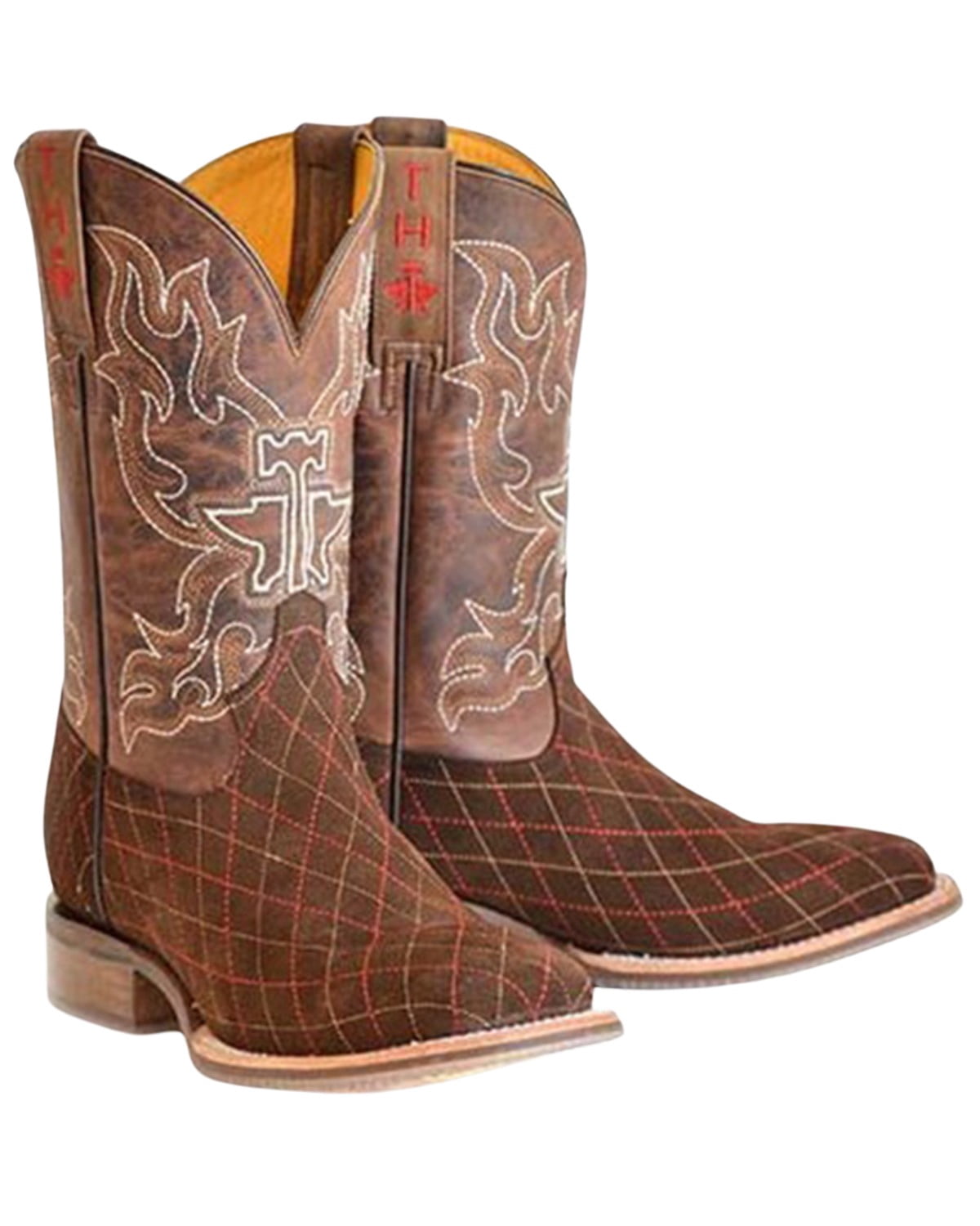Tin Haul Western Boots Mens Asphalt Cracks Tan 14-020-0101-5021 TA ...