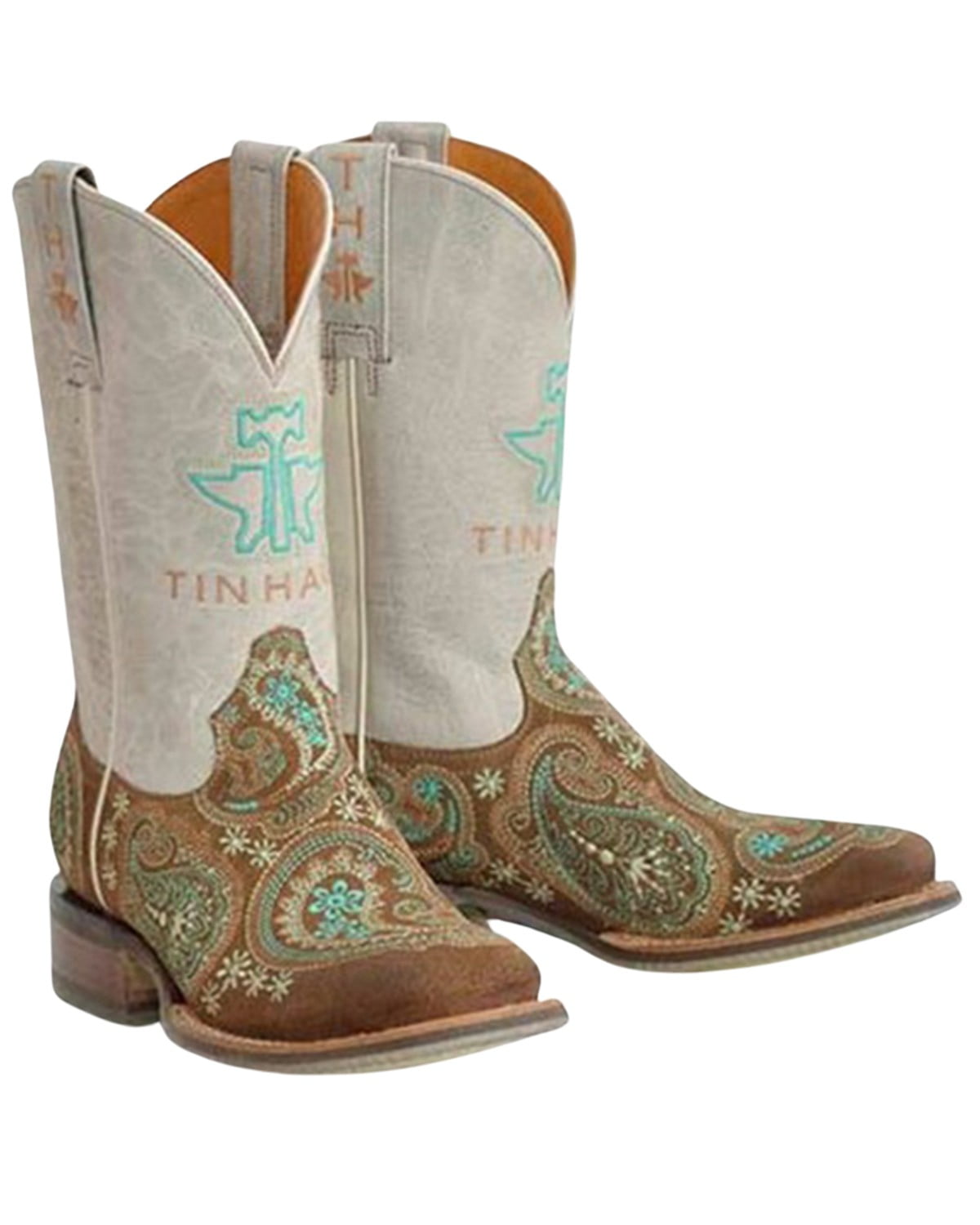 Tin Haul Women's Wild Rags Western Boot Broad Square Toe - 14-021-0007 ...
