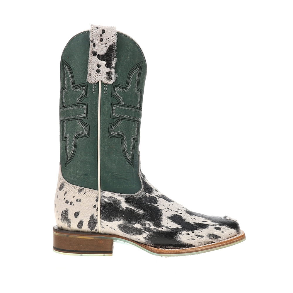 Tin Haul Womens Shaggy Spot Square Toe Cowboy Mid Calf Boots - Walmart.com