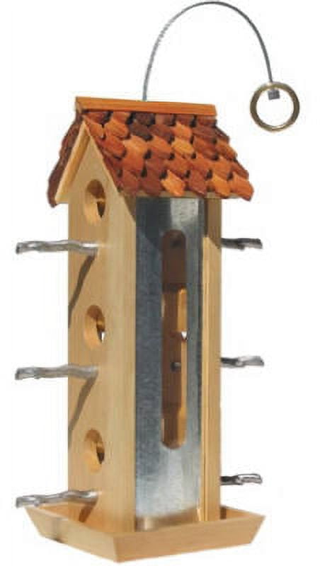 Tin Jay Twig Style Perch Bird Feeder Provides Natural Accents, Each ...