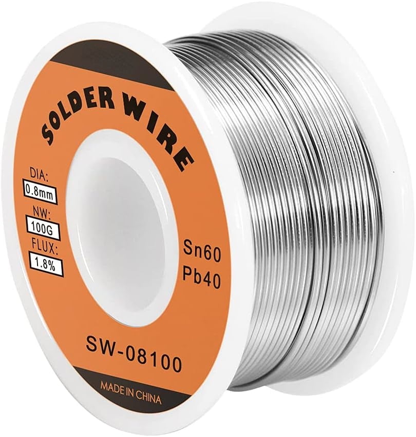 Tin Lead Rosin Core Solder Wire for Electrical Soldering, Content 1.8% Solder Flux Sn60-Pb40 (0 ...