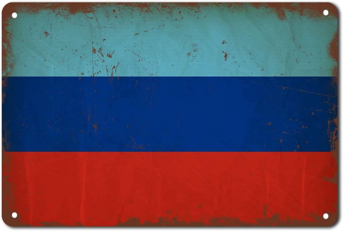 Tin Metal Country Signs The European Country Flags of Luhansk Old Guest ...