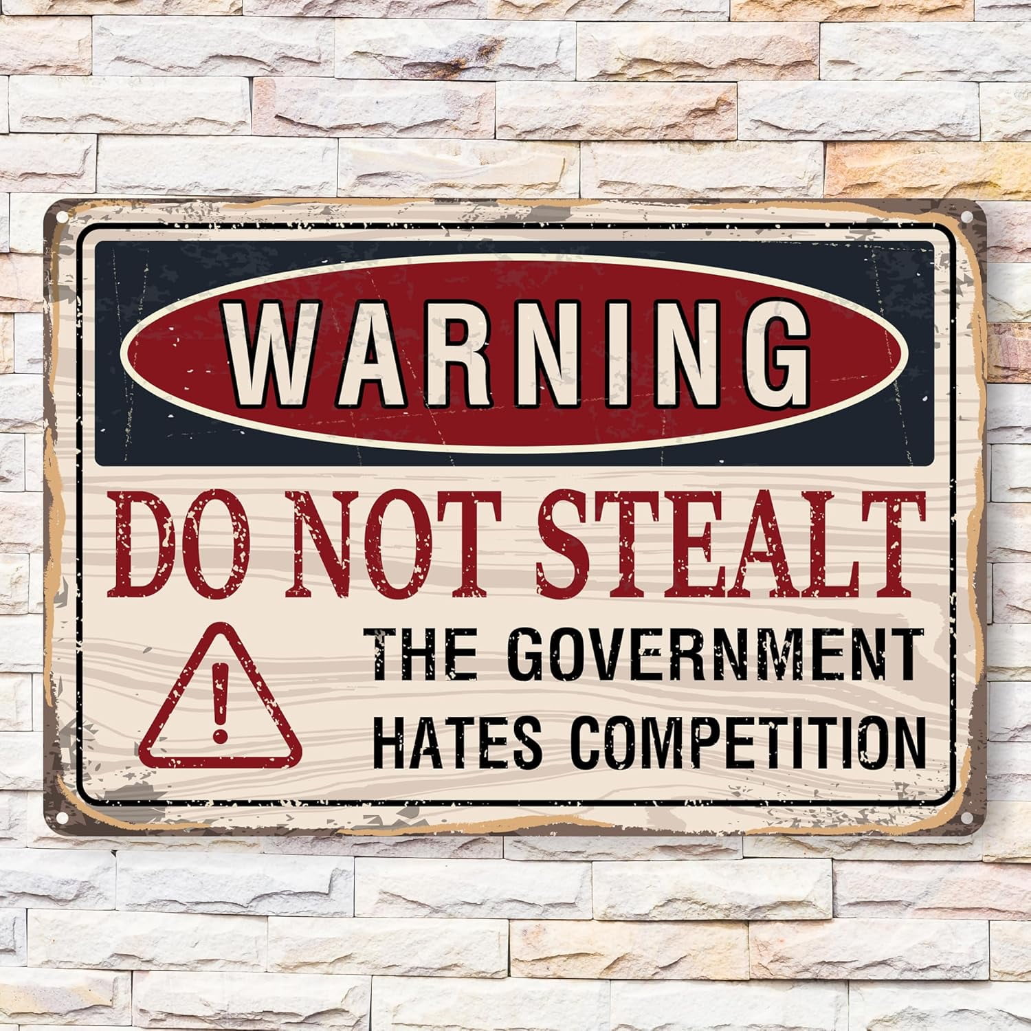 Tin Metal Sign Warning Do Not Steal Metal Signs, Use Indoor/Outdoor ...