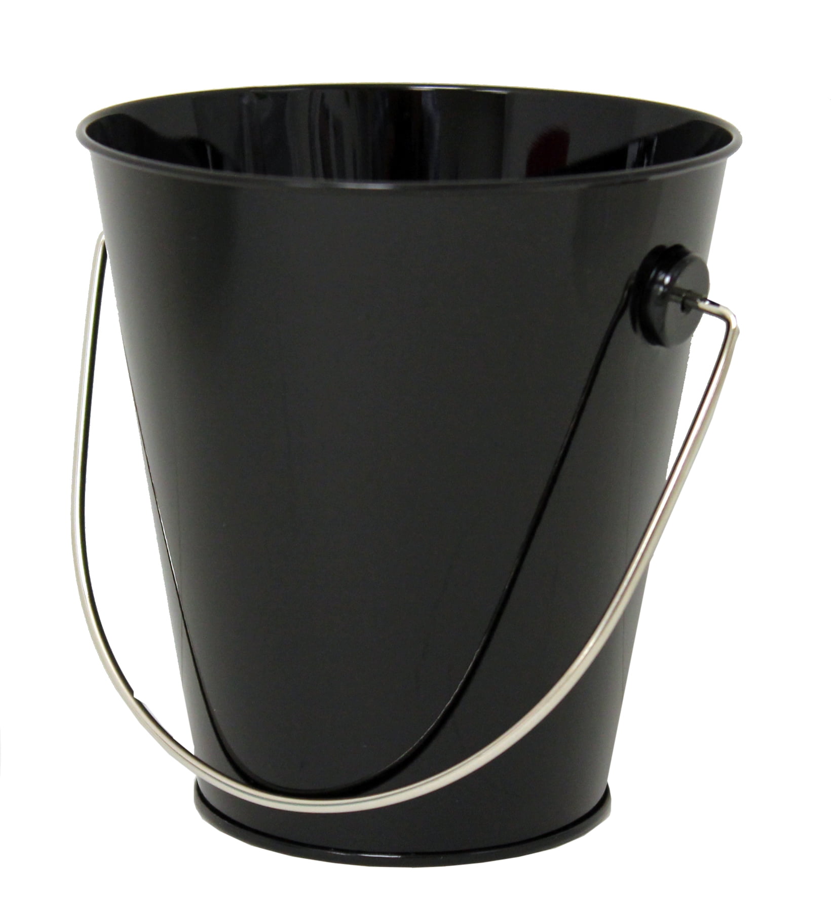 Black Tin Pail with Handle, 4.6 in, by Way To Celebrate - Walmart.com