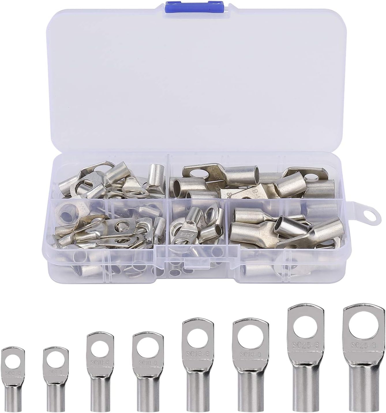 Tin Plated Copper, Tubular Ring Terminals with Reliable Connection ...