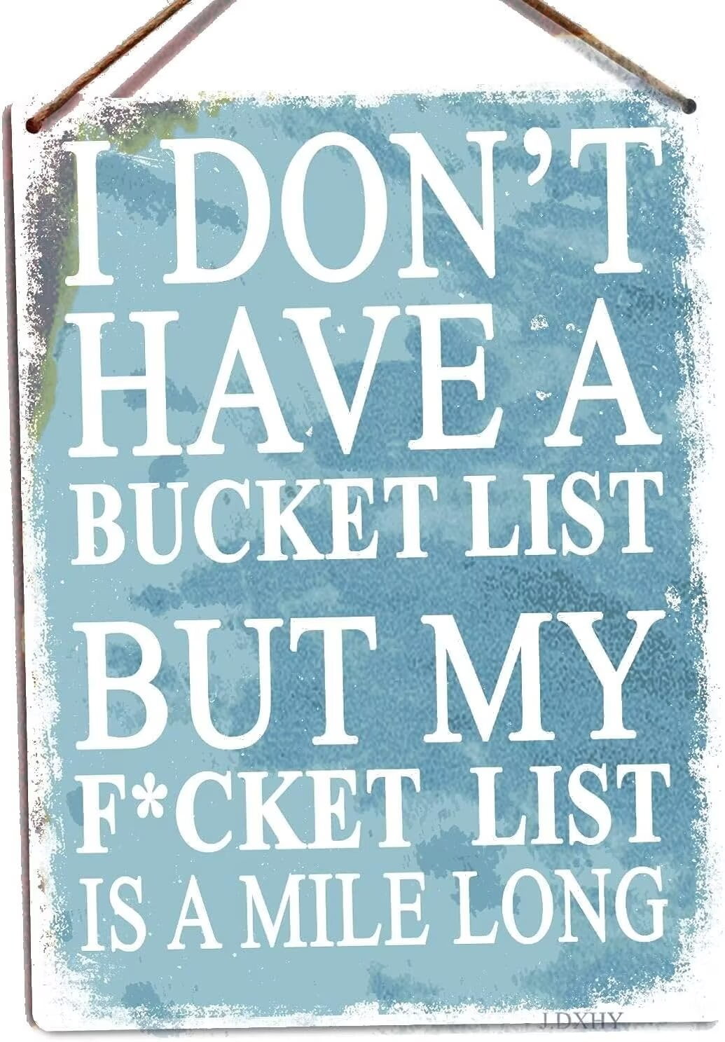 Tin Poster Metal Sign Bucket List Rude Joke Funny Humour Comedy 7.8x11 ...