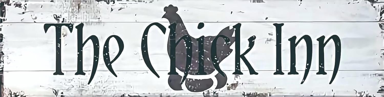 Tin Poster Metal Sign The Chick Inn/Chicken Coop Decor Rustic Rooster ...