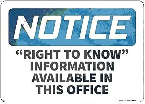 Tin Poster Metal Sign Pub Home Look Reproduction 8x12 Notice Right To ...