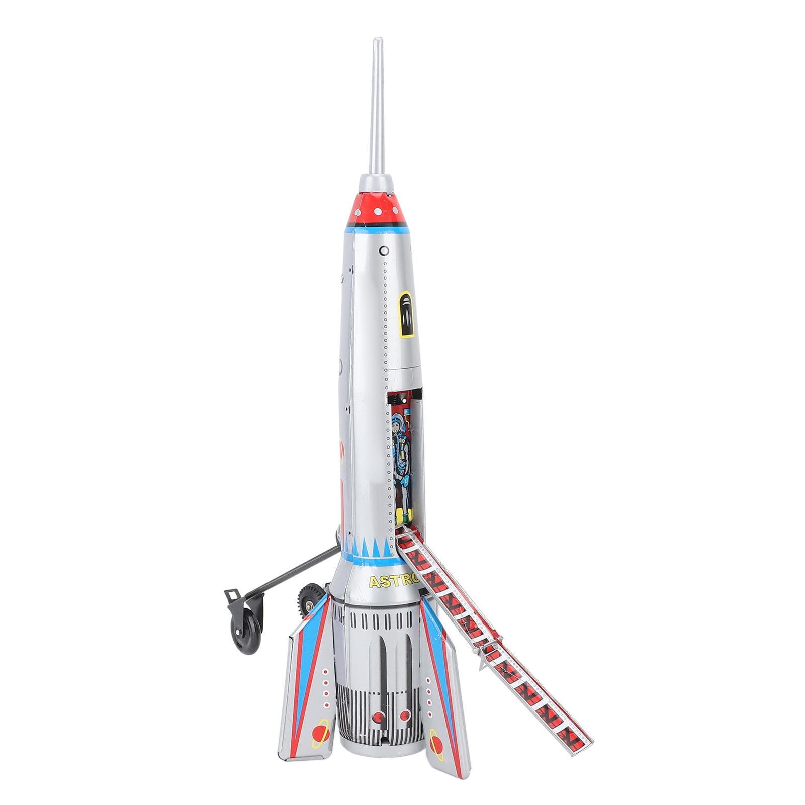 Tin Rocket Toy MS378 Vintage Decorative Collectible Rocket Ship Model ...